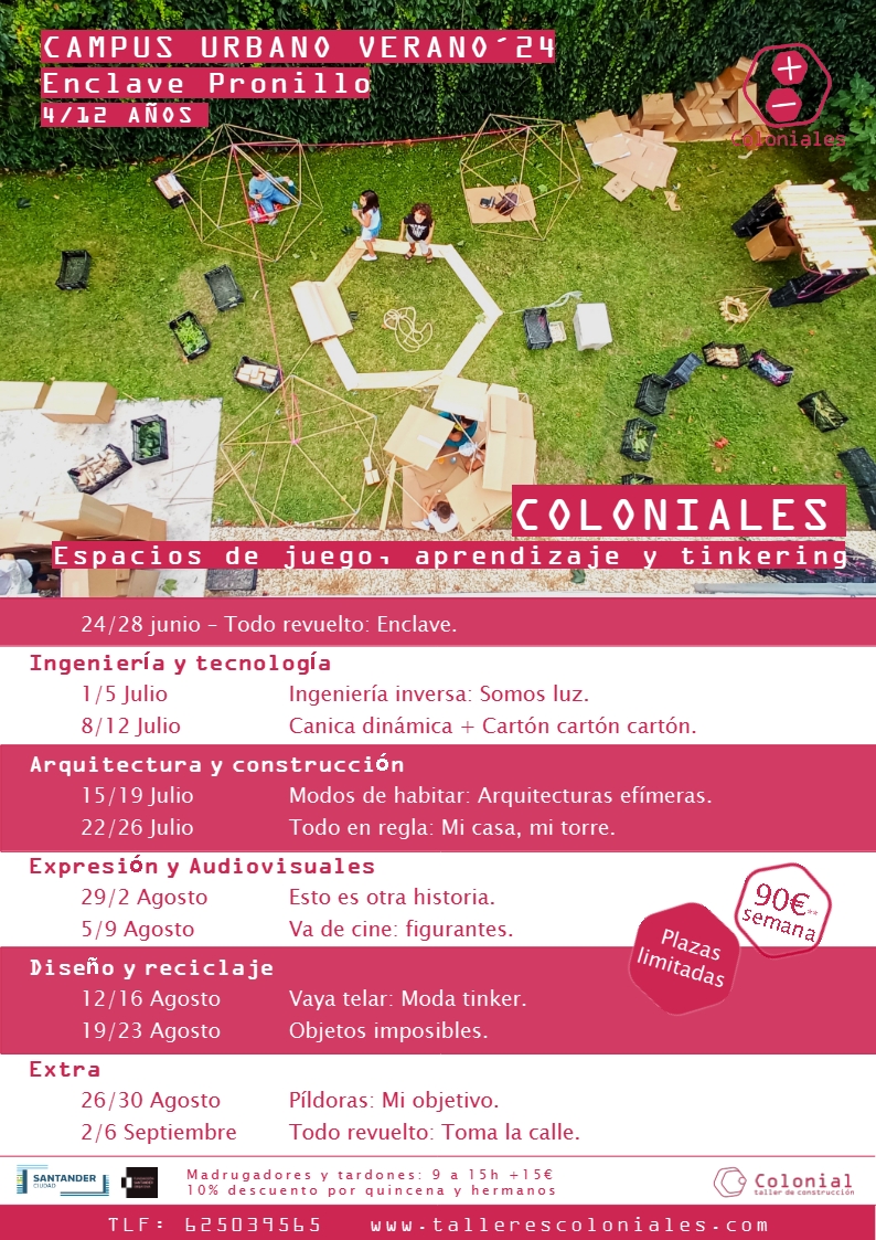 Campamentos urbanos Santander verano 2024 – Coloniales
